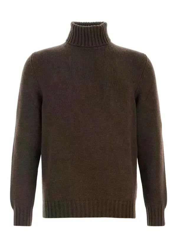 Fedeli Turtleneck Cashmere Sweater - Brown