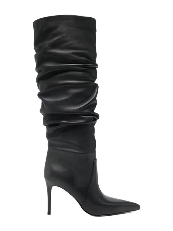 Michael Kors Slouchy Pointed-toe Boots - Black
