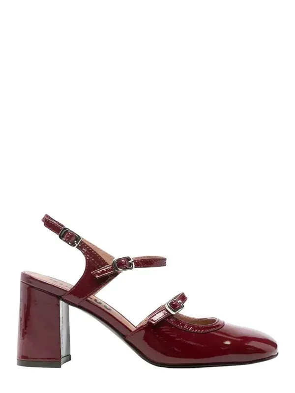 BIBI LOU Leather Heeled Pumps - Red