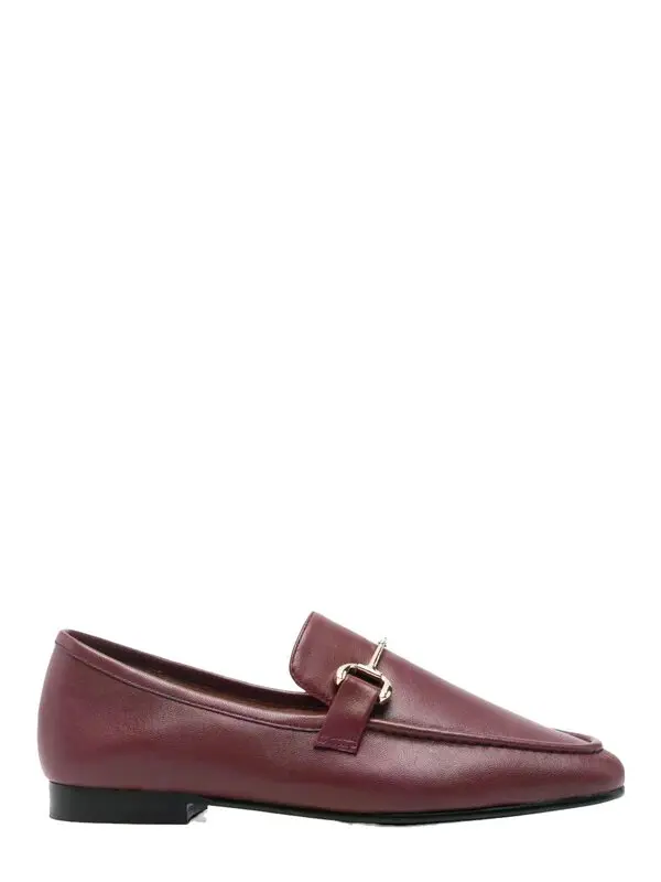 BIBI LOU Leather Loafers - Red