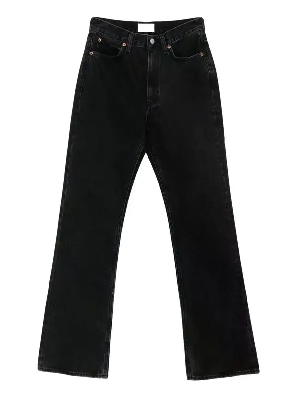 AGOLDE Five-pocket Straight Leg Jeans - Black