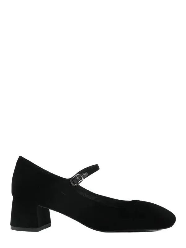 BIBI LOU 55mm Leather Heeled Pumps - Black