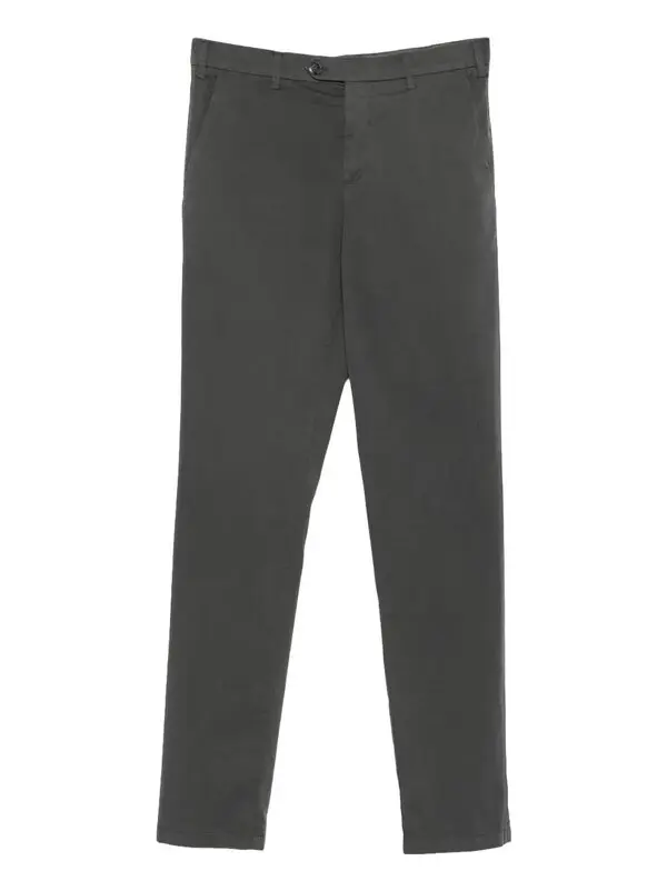 Canali Straight-leg Trousers - Grey