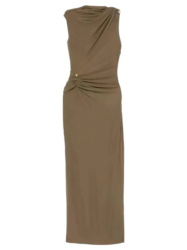 Cult Gaia Izola Draped Maxi Dress - Green