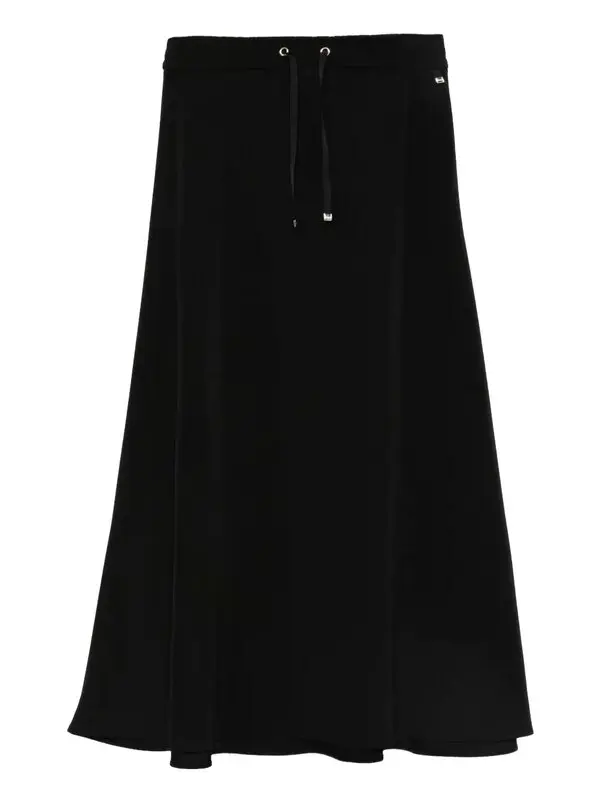 Herno Flared Midi Skirt - Black
