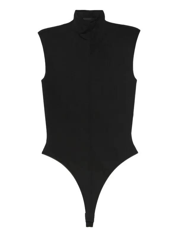 Wardrobe.NYC High-neck Sleeveless Bodysuit - Black