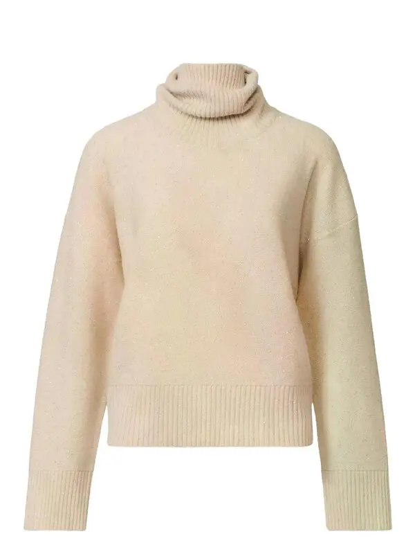 Fabiana Filippi Sequin-embellished Turtleneck Sweater - Neutrals
