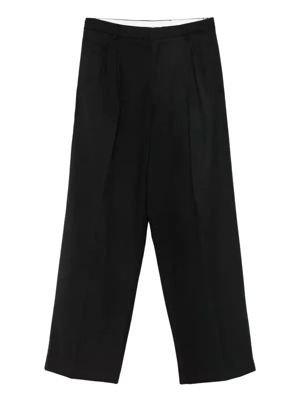AMARANTO Straight-leg Trousers - Black