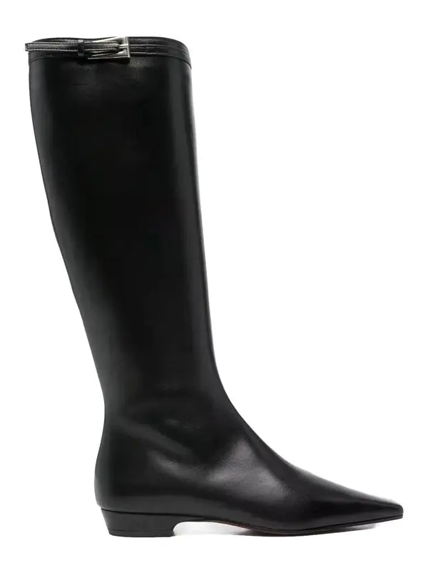Roberto Festa Buckle-fastening Leather Knee-high Boots - Black