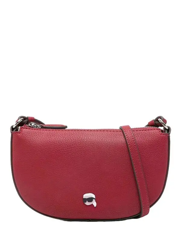 Karl Lagerfeld Logo-patch Crossbody Bag - Red