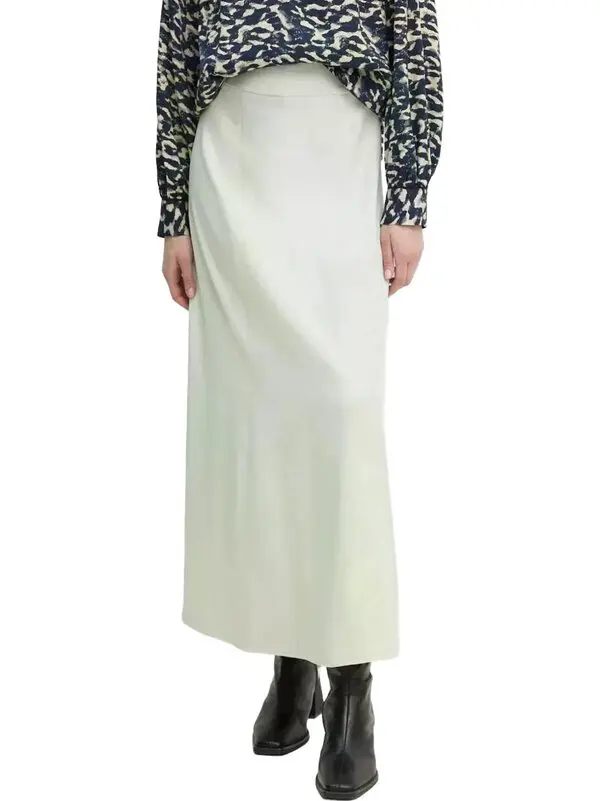 AERON Midi Skirt With Elastic Waist - Neutrals