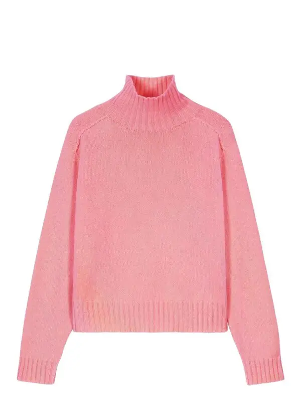 Eric Bompard Cashmere High Neck Sweater - Pink