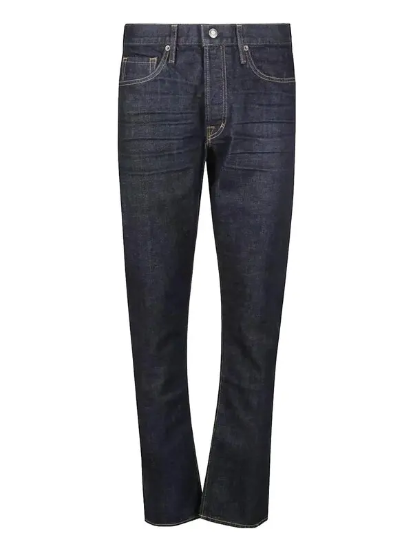 TOM FORD Cotton Five-pocket Jeans - Blue