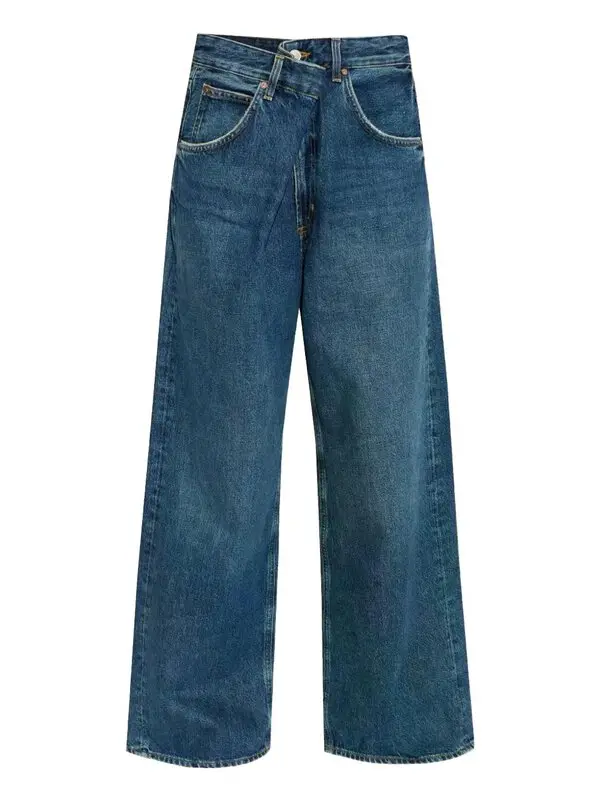 AGOLDE Cotton Wide Leg Jeans - Blue