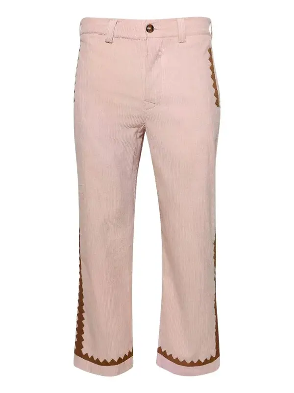 BAZISZT Corduroy Trousers - Pink