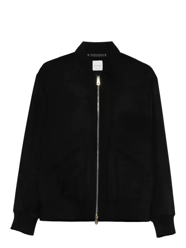 Paul Smith Zip-up Bomber Jacket - Black