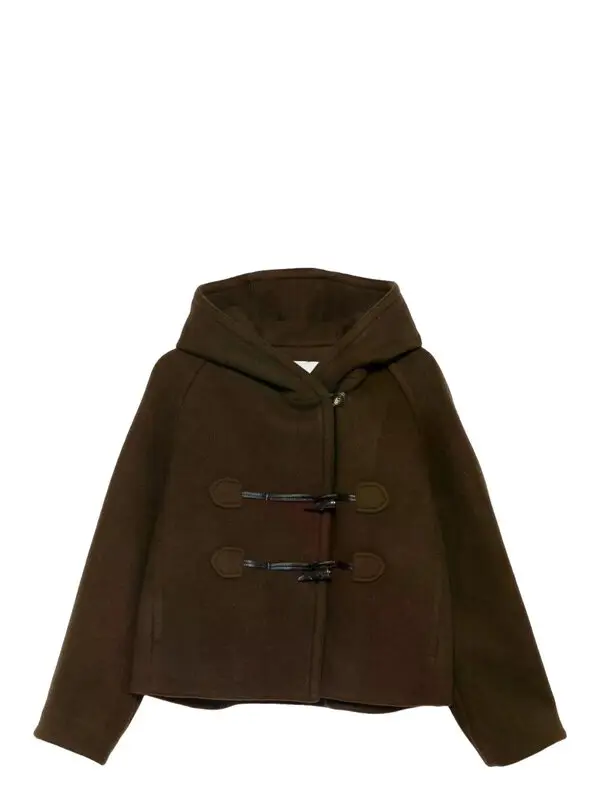 LOW CLASSIC Wool-blend Single-breasted Coat - Brown