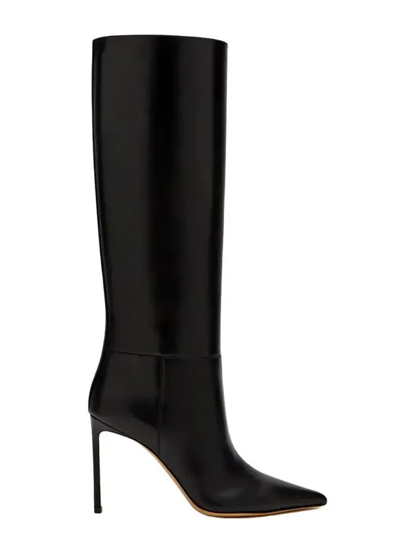 FRANCESCO RUSSO 75mm Stiletto Knee-high Boots - Black