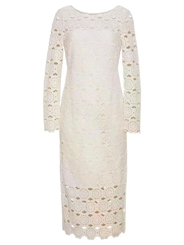 Cara Cara Marsielle Lace Midi Dress - Neutrals