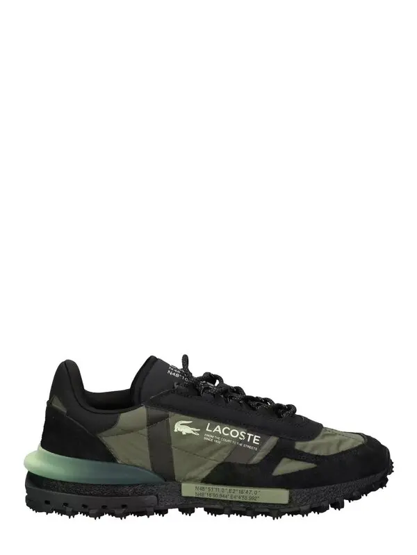 Lacoste Panelled Lug-sole Sneakers - Black