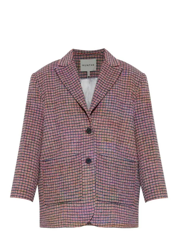Munthe Aketta Houndstooth Jacket - Red
