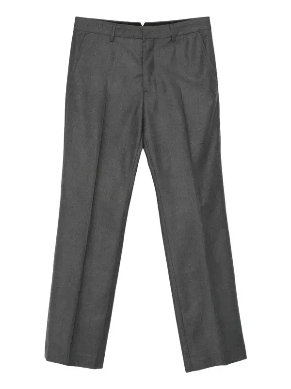 Ami Pressed-crease Trousers - Grey