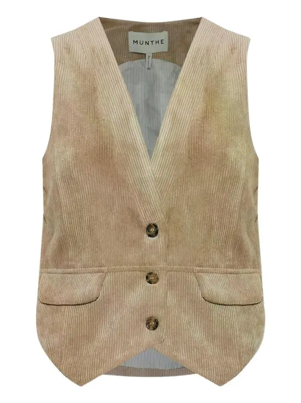 Munthe Lillian Corduroy Waistcoat - Brown