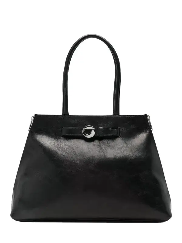 Coperni Buckle-fastening Leather Shoulder Bag - Black