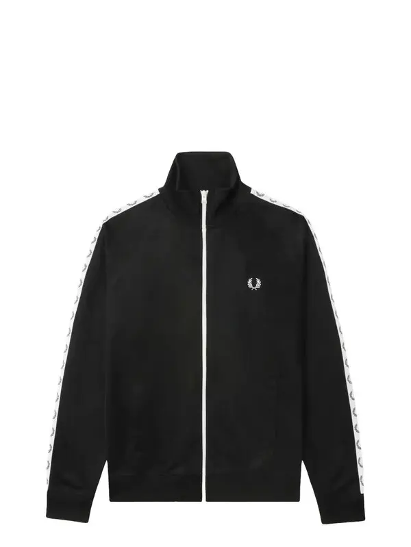 Fred Perry Taped Track Jacket - Black