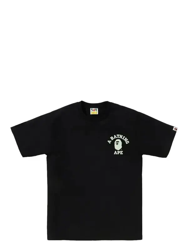 A BATHING APE Glow-in-the-dark T-shirt - Black