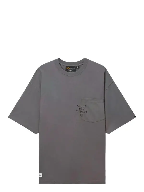 Alpha Industries Logo-print T-shirt - Grey