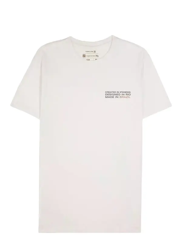 OSKLEN Slogan-print T-shirt - White
