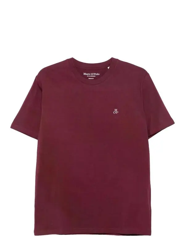 Marc O'polo Logo-embroidered Crew-neck T-shirt - Red