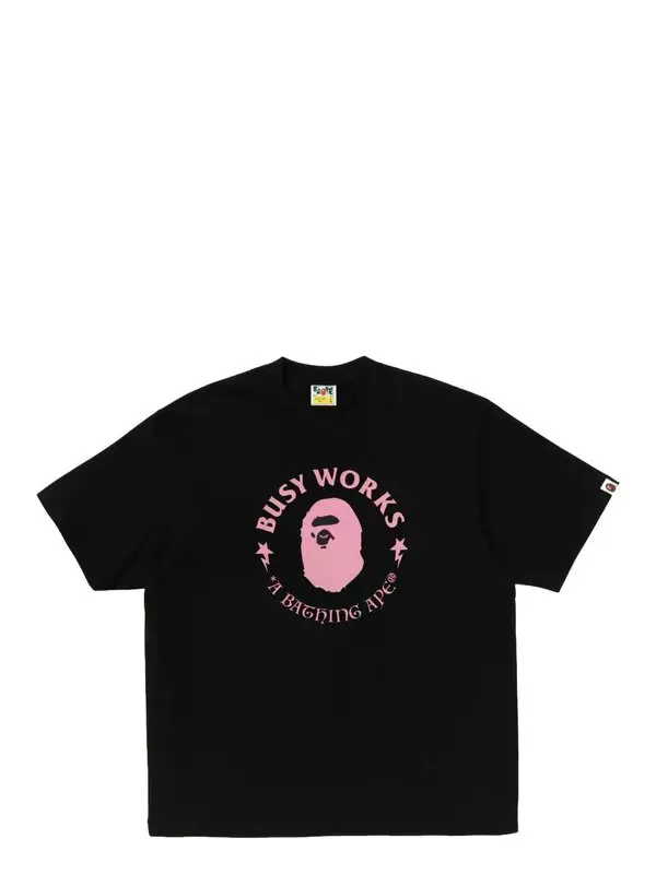 A BATHING APE Busy Works Ape Head T-shirt - Black