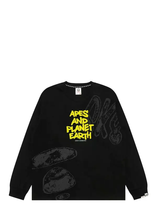 AAPE BY *A BATHING APE Long-sleeve T-shirt - Black