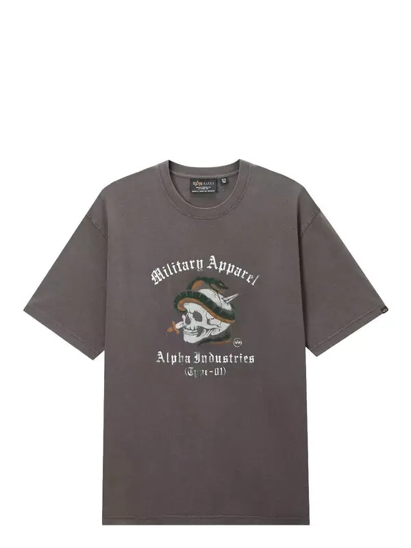 Alpha Industries Skull Graphic T-shirt - Grey