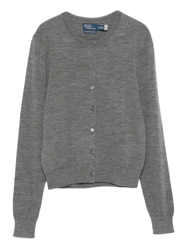 Polo Ralph Lauren Button-front Wool Cardigan - Grey