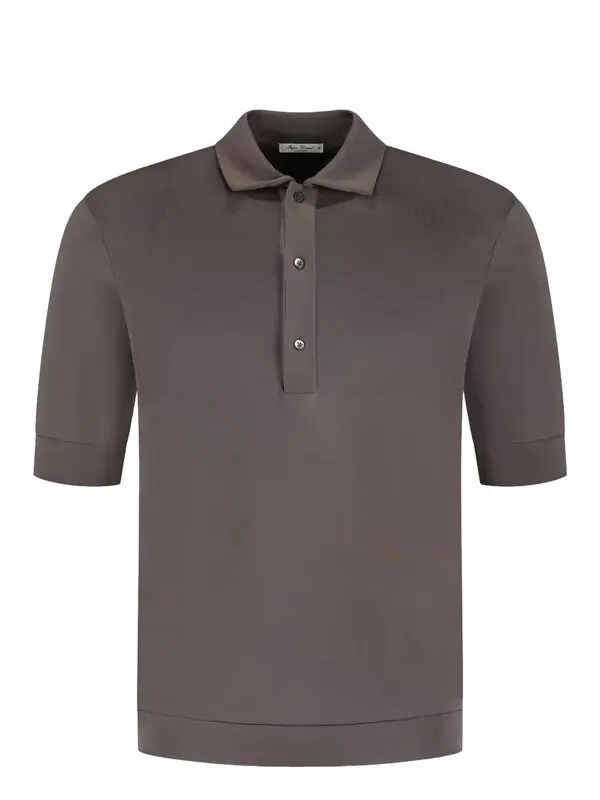 STEFAN BRANDT Pima Cotton Polo Shirt - Brown