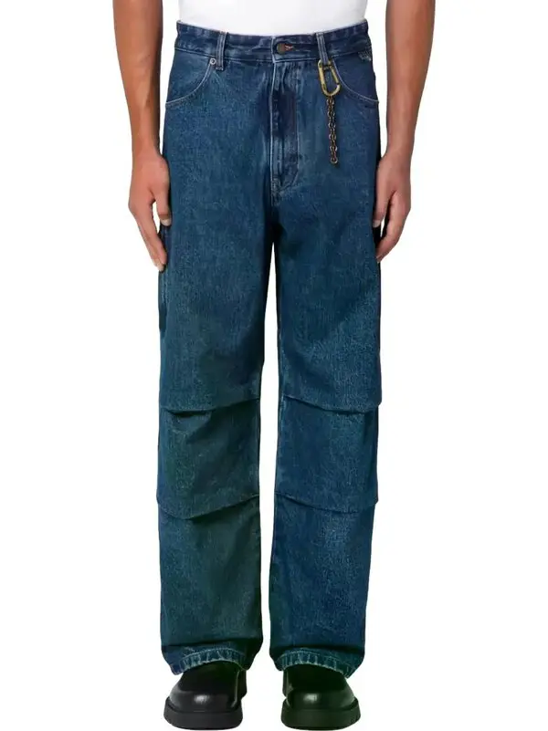 DARKPARK Cross-waist Jeans - Blue