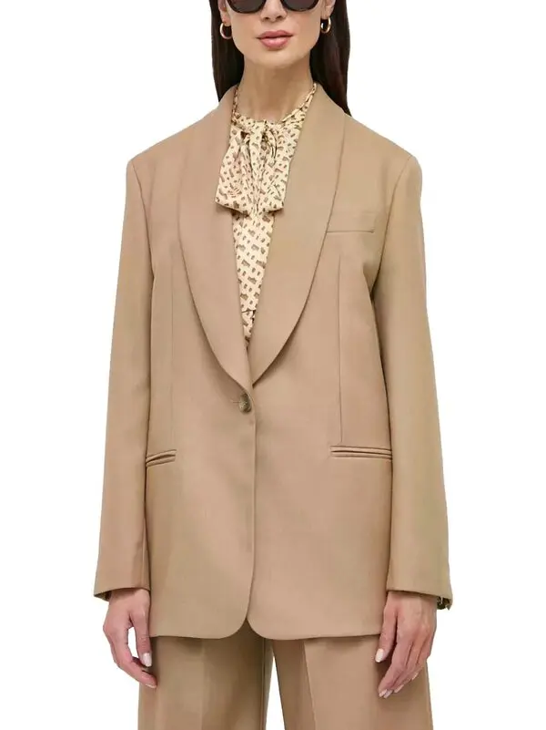 BOSS Shawl-collar Single-breasted Blazer - Neutrals