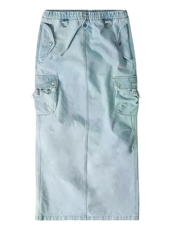 Coperni Cargo Denim Skirt - Blue