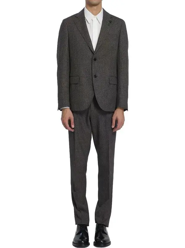 LARDINI Single-breasted Suit - Brown
