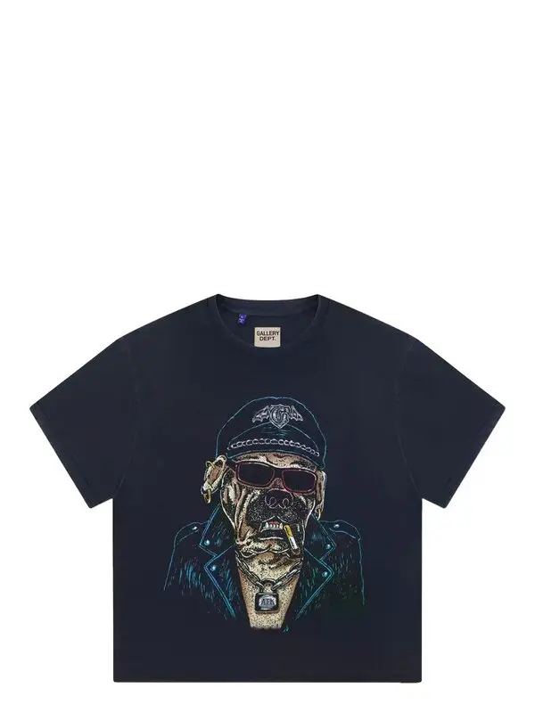 GALLERY DEPT. Oct Biker Dog T-shirt - Black