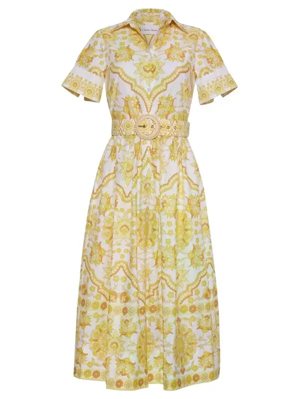 Cara Cara Malena Midi Dress - Yellow