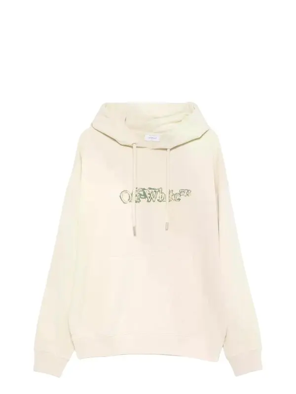 Off-White Cloudy Arrow Skate Cotton Hoodie - Neutrals