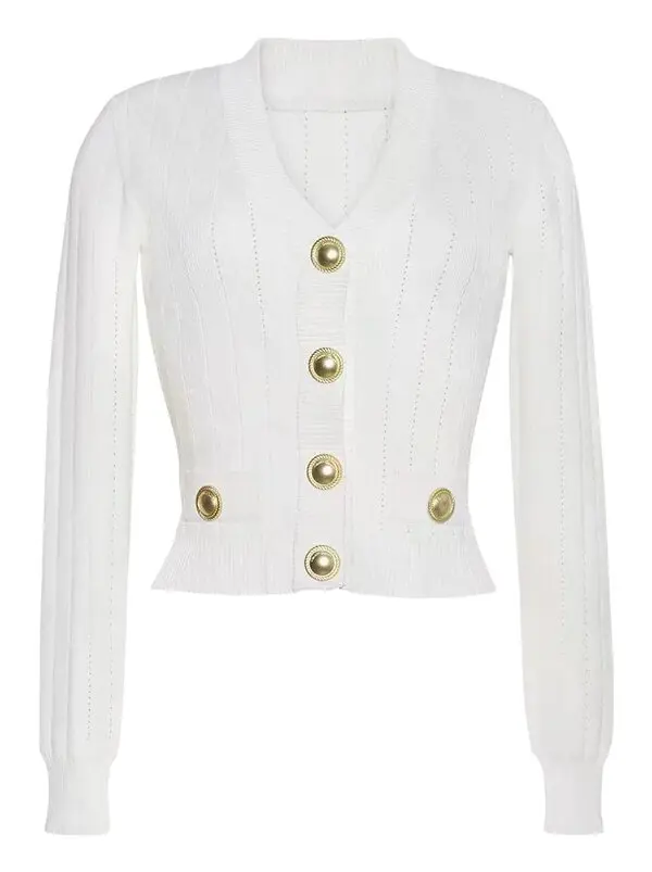 Cara Cara Lavira Long-sleeve Cardigan - White