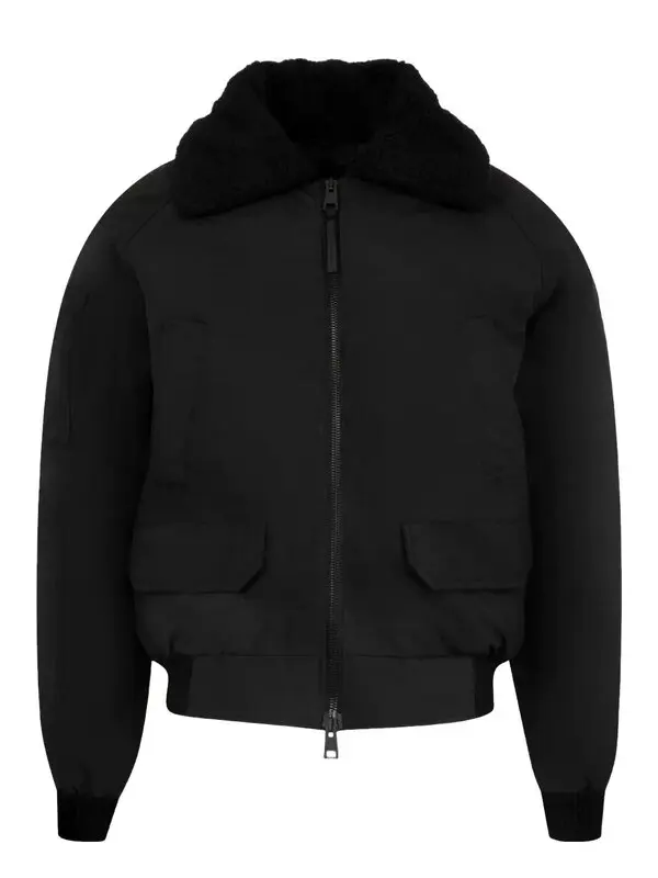Canada Goose Chilliwack Bomber Jacket With Fleece Collar - Black