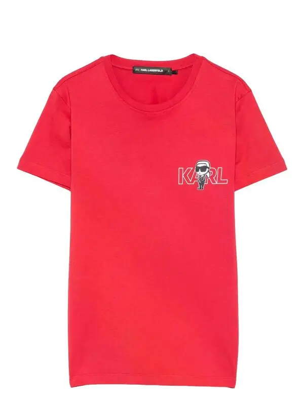 Karl Lagerfeld Logo-print T-shirt - Red