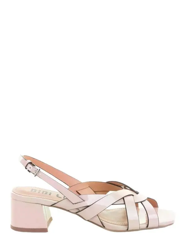 BIBI LOU 45mm Nolia Crisscross Sandals - Pink