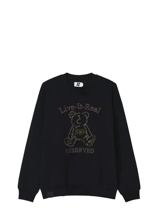 Izzue Embroidered Sweatshirt - Black